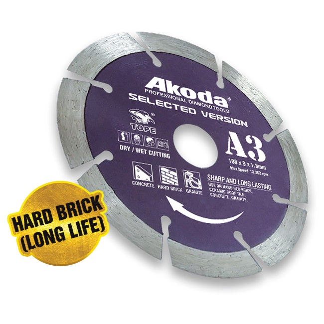 Akoda Selected Version AS04-S108P Diamond Cutting Blade Disc 4" (A3 ...