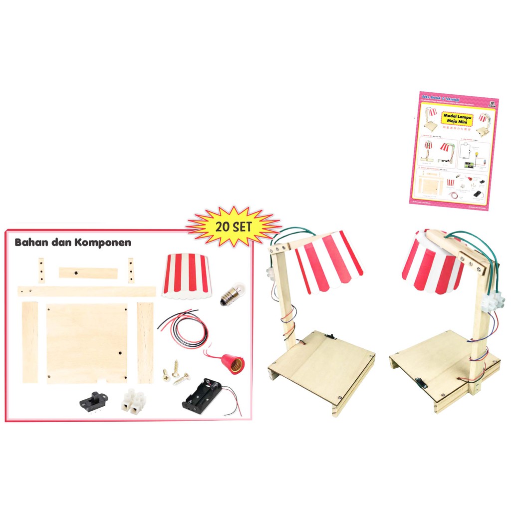 Penghasilan Projek RBT - Model Lampu Meja Mini | Shopee Malaysia