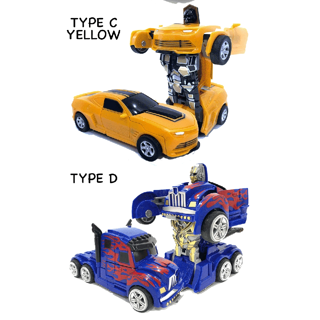 Set Kereta Mainan Transformers // Robot Transform Transforming Car ...