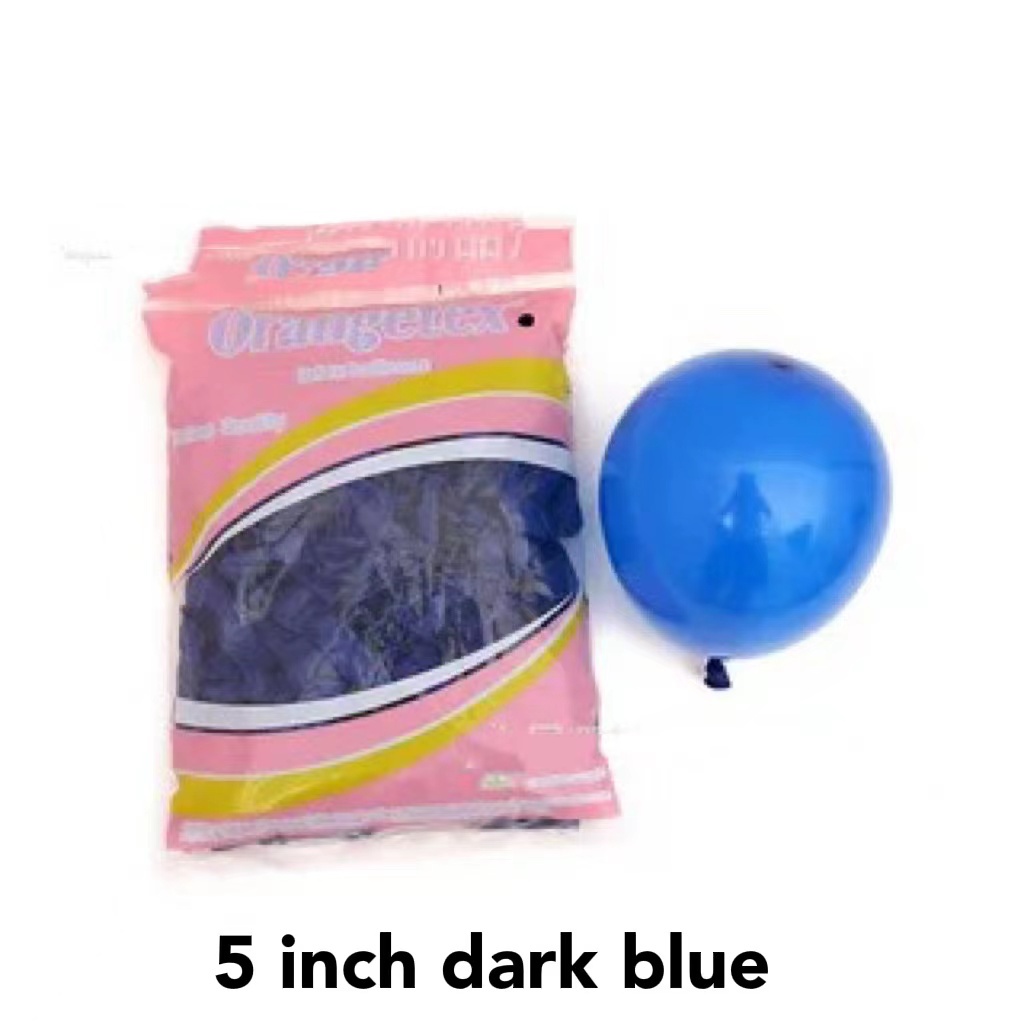5 Inch 10pcs Latex Balloon Orangetex Crystal Helium Metallic Balloons ...