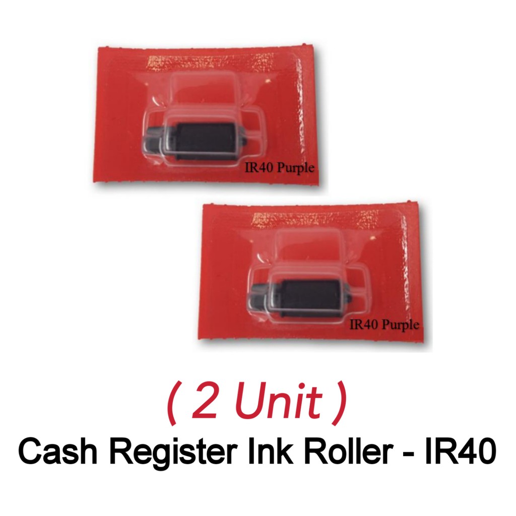 Cash Register IR-40 / IR40 / IR 40 Ink Roller For - Purple (2 Pcs ...
