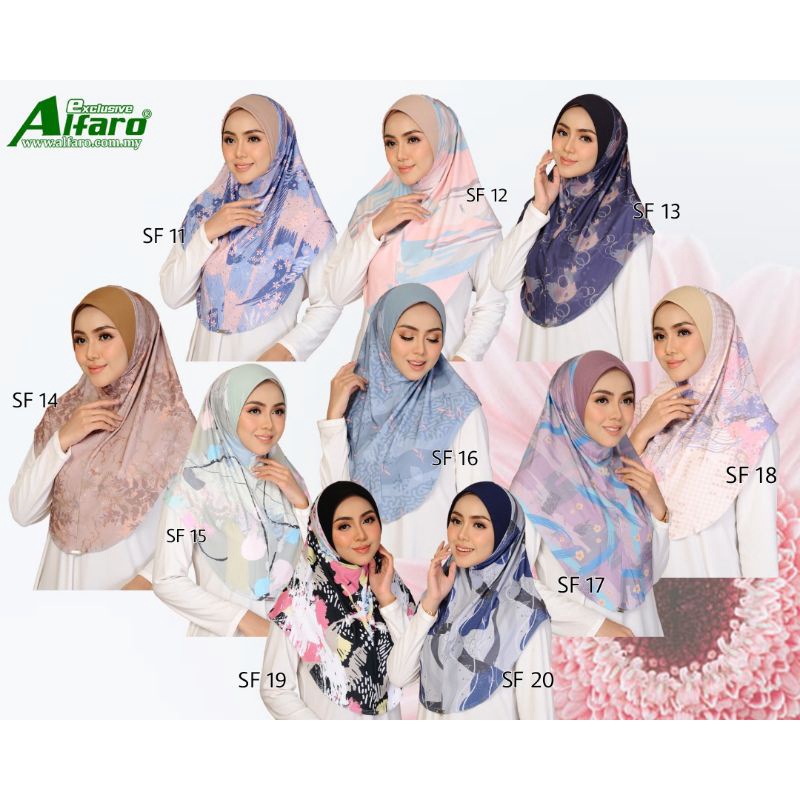 HERNES TUDUNG SARUNG INSTANT ALFARO EXCLUSIVE CREPE CORAK TUDUNG SARUNG ...