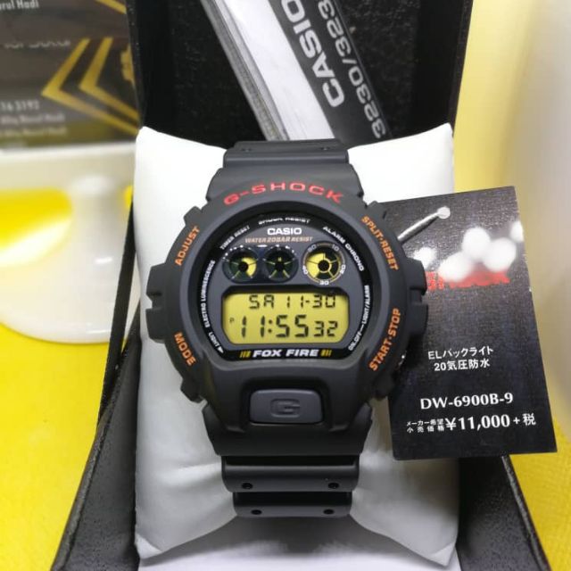 G Shock Original Japan DW-6900B-9 Fox Fire | Shopee Malaysia