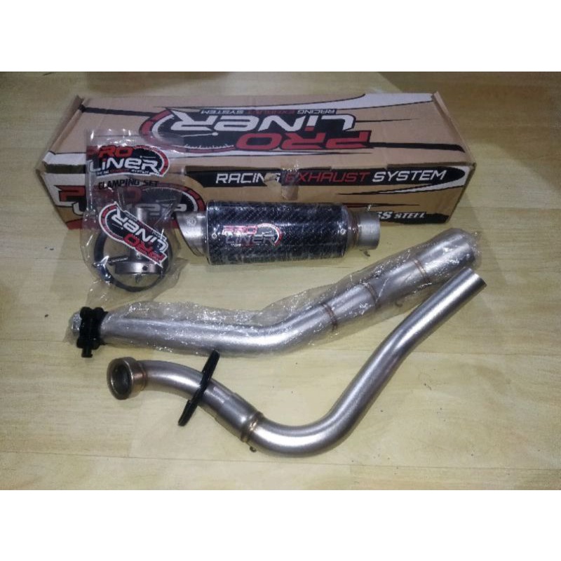 Pro Liner Exhaust Full TR1 Y15ZR ( Carbon ) | Shopee Malaysia