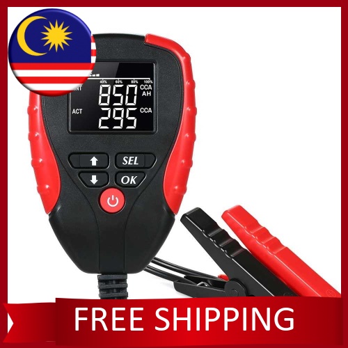 Digital 12V Vehicle Battery Tester with AH/CCA Mode Automotive Battery ...