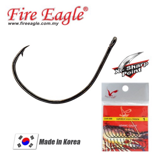MATA KAIL UDANG PRAWN HOOKS FIRE EAGLE | Shopee Malaysia