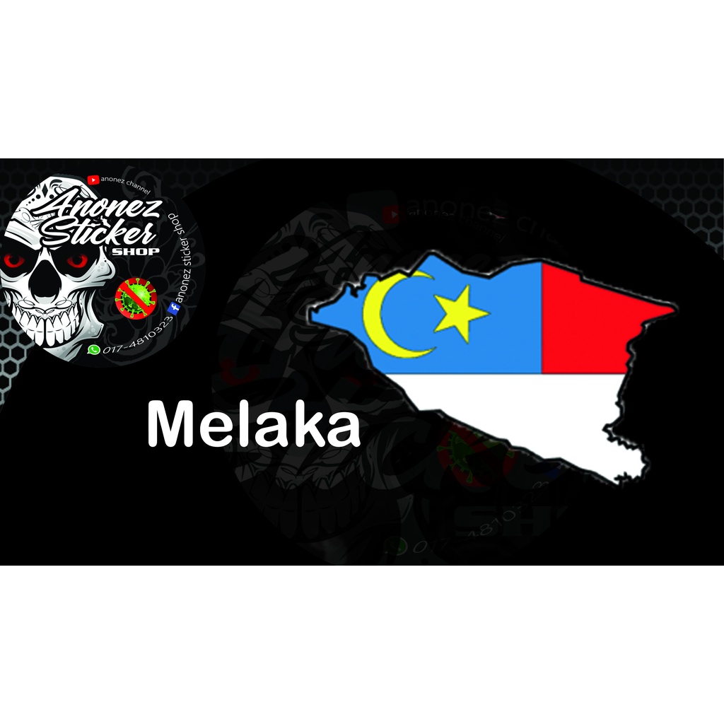 Sticker Peta Bendera Negeri Untuk Kereta Motor DLL (SILA BACA ...