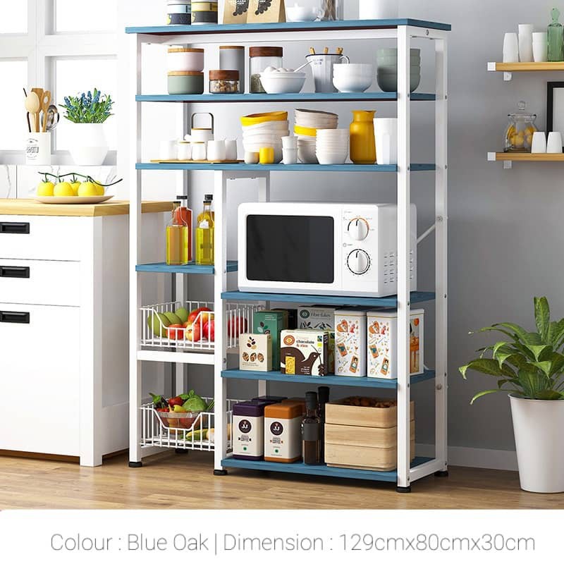 🔥 READY STOCK 🔥 IKEA Style Kitchen Rack Furniture Shelf Multi-function ...