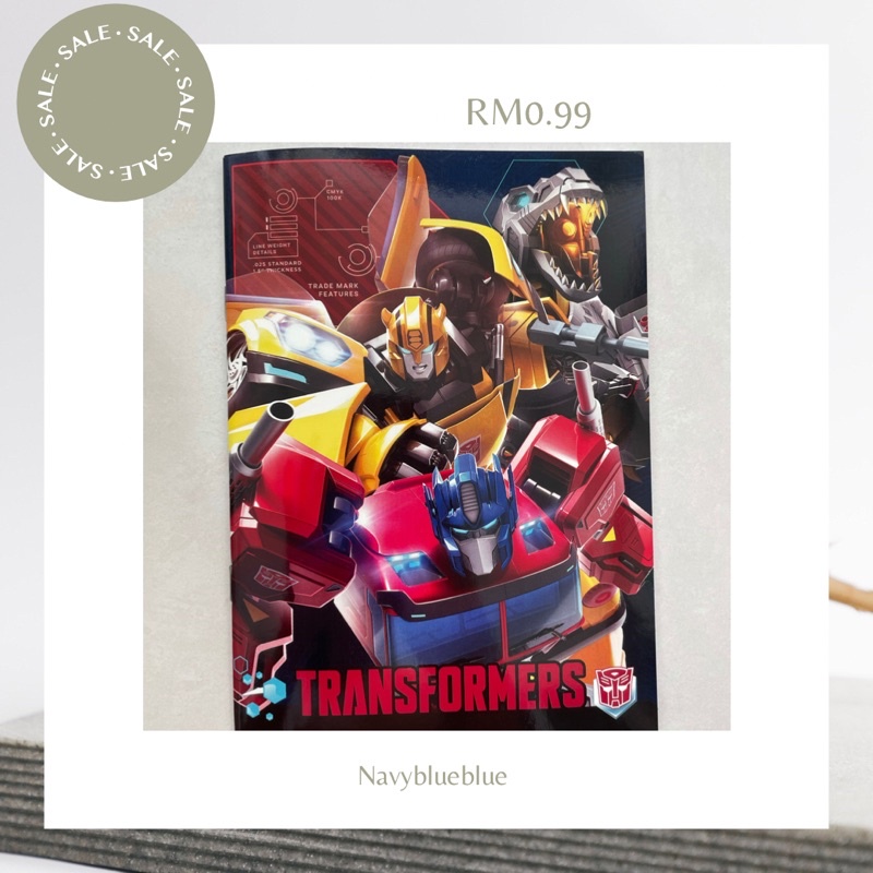 Transformers Exercise Book (Clearance) | Shopee Malaysia