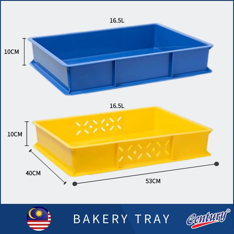 CENTURY BAKERY TRAY 16.5L Plastic Cake Tray / Bread Tray / Food Tray ...