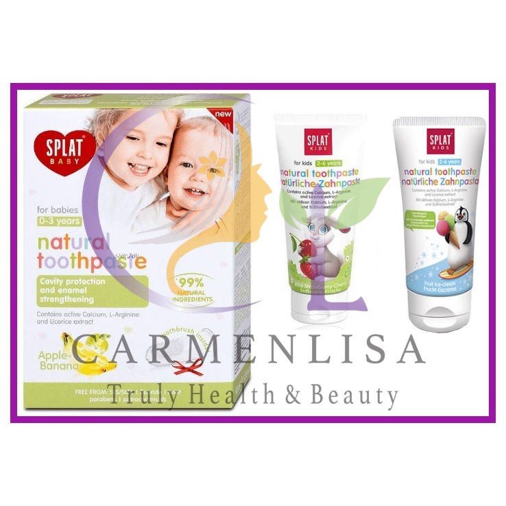 Original Splat Baby Natural Kids Kid Toothpaste Tooth Paste | Shopee ...