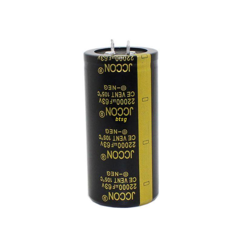 btsg Super Farad Capacitor 63V 22000uF Electrolytic Capacitor Wide ...