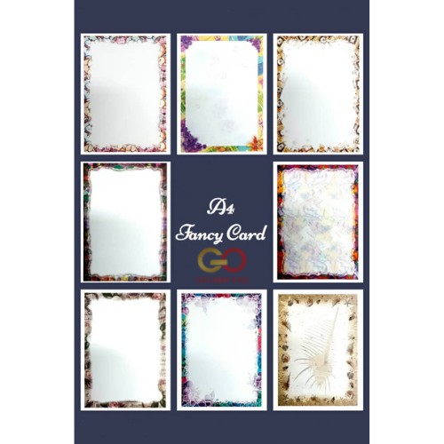 A4 Fancy Card / Kertas Folio / Project Paper 80gsm (00802) (1pack10s ...
