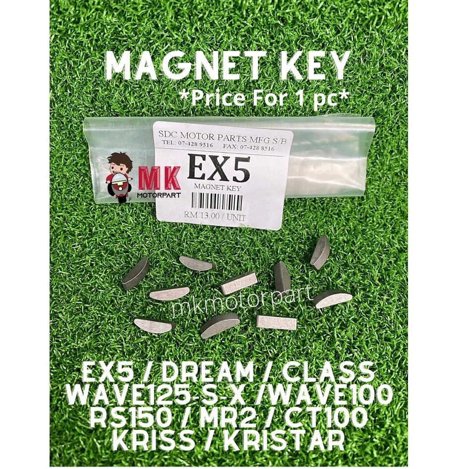 (1Pc) MAGNET KEY Honda EX5 Dream Class RS150 Wave100 Wave100R Wave125 ...
