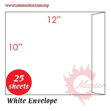 10" x 12" White Envelope (25s) | Shopee Malaysia