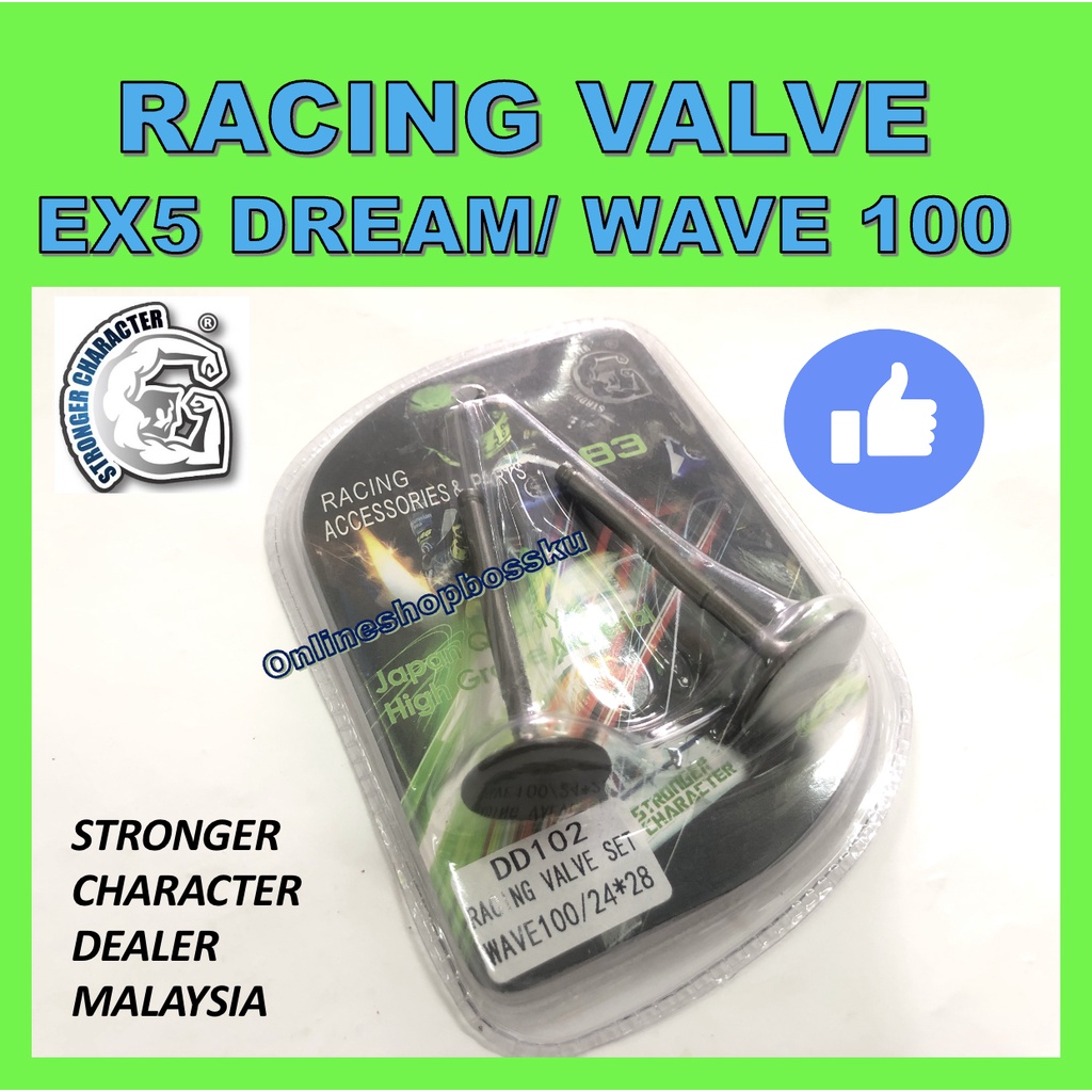 EX5 VALVE SET 24MM 28MM RACING VALVE SET DREAM 24MM&28MM WAVE 100 VALVE ...