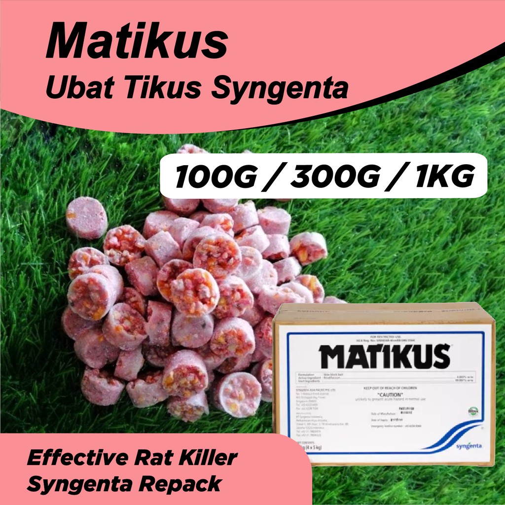 🚚READY STOCK🚚[100g/300g/1kg] Matikus Syngenta Rodenticides /Rat Bait ...