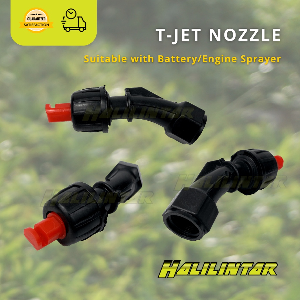 T-Jet Nozzle 14mm Battery / Engine Knapsack Sprayer / Kepala Pam Racun ...