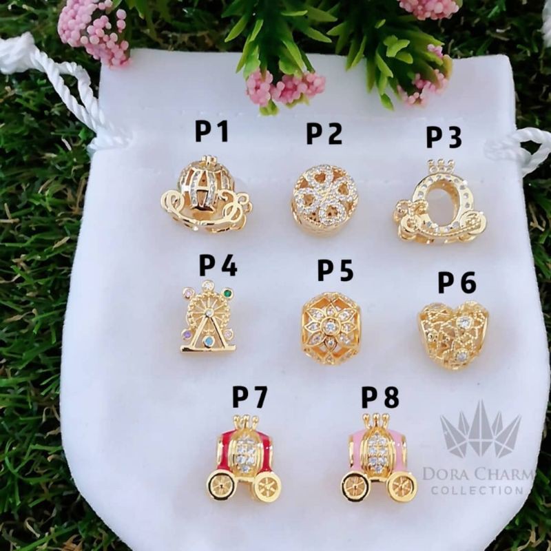 Doracharm 24K Gold Plated Pandõra Charm ( Boleh Kena Basahan) | Shopee ...
