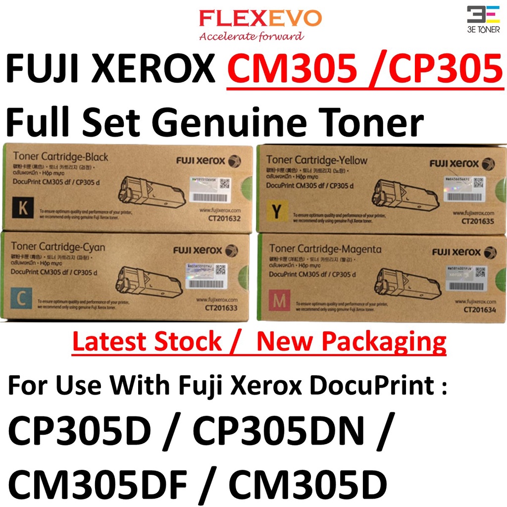 Full set Fuji Xerox Docuprint CM305 CM305d CM305df CP305 CP305d CP305dn ...