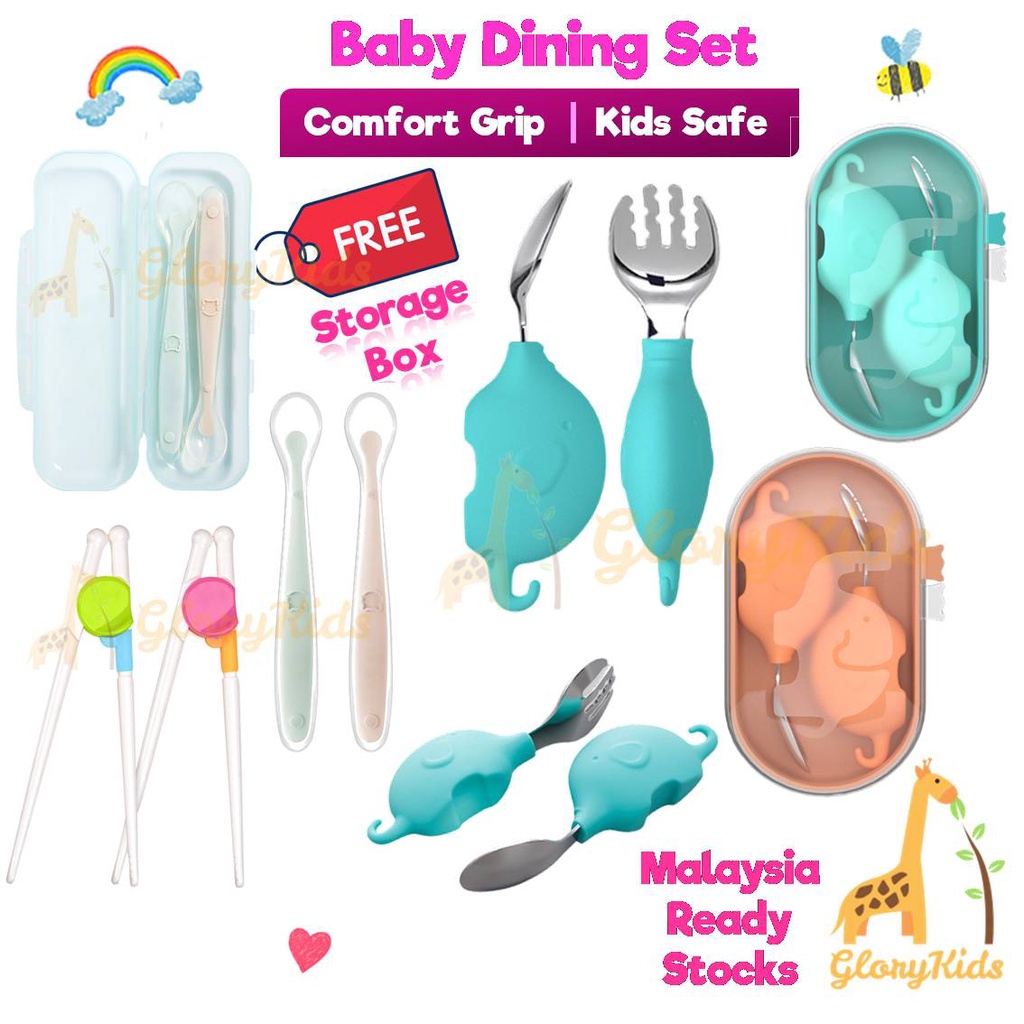 Baby Spoon and Fork Set for Kids | Stainless Steel | Baby Spoon | Kids ...