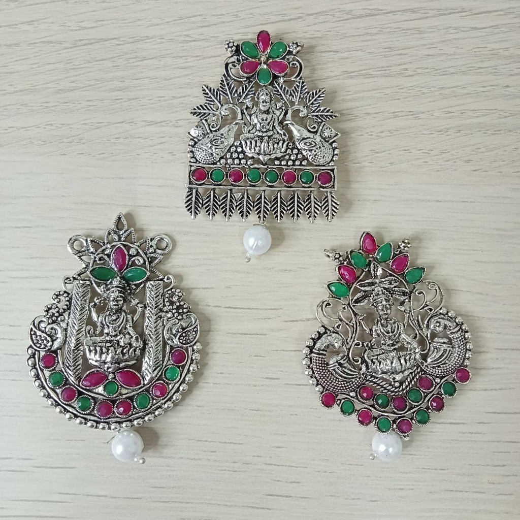 Silver Mahalakshmi Pendant Aari Work Jewellery Making | Shopee Malaysia