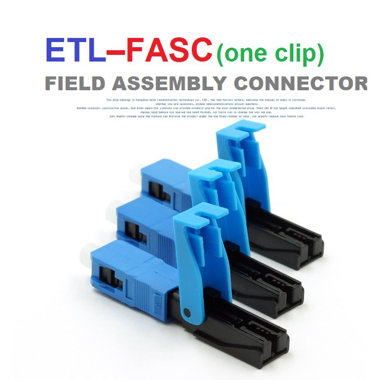 FASC Fast Connector fiber optic 100pc clip type (Field Assembly ...