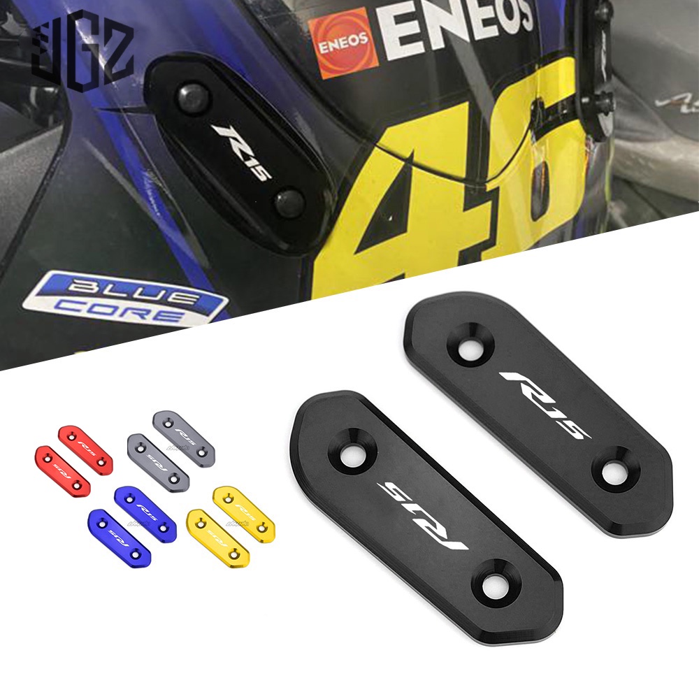 for YAMAHA R15 V3 Motorcycle CNC Rear View Mirror Hole Cap Cover YZF ...