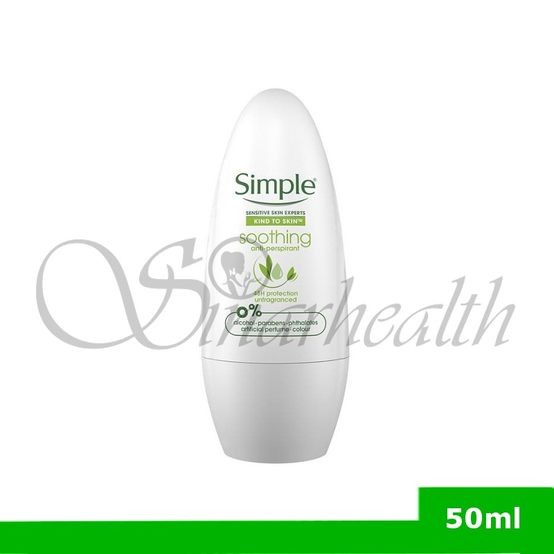 Simple Soothing Anti-Perspirant Deodorant Roll-On 50ml | Shopee Malaysia
