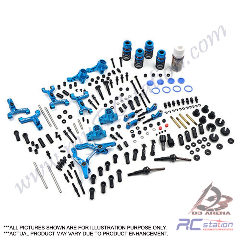 Yeah Racing RWD Drift Performance Conversion Kit for Tamiya TT02 [TATT-S03BU] | Shopee Malaysia