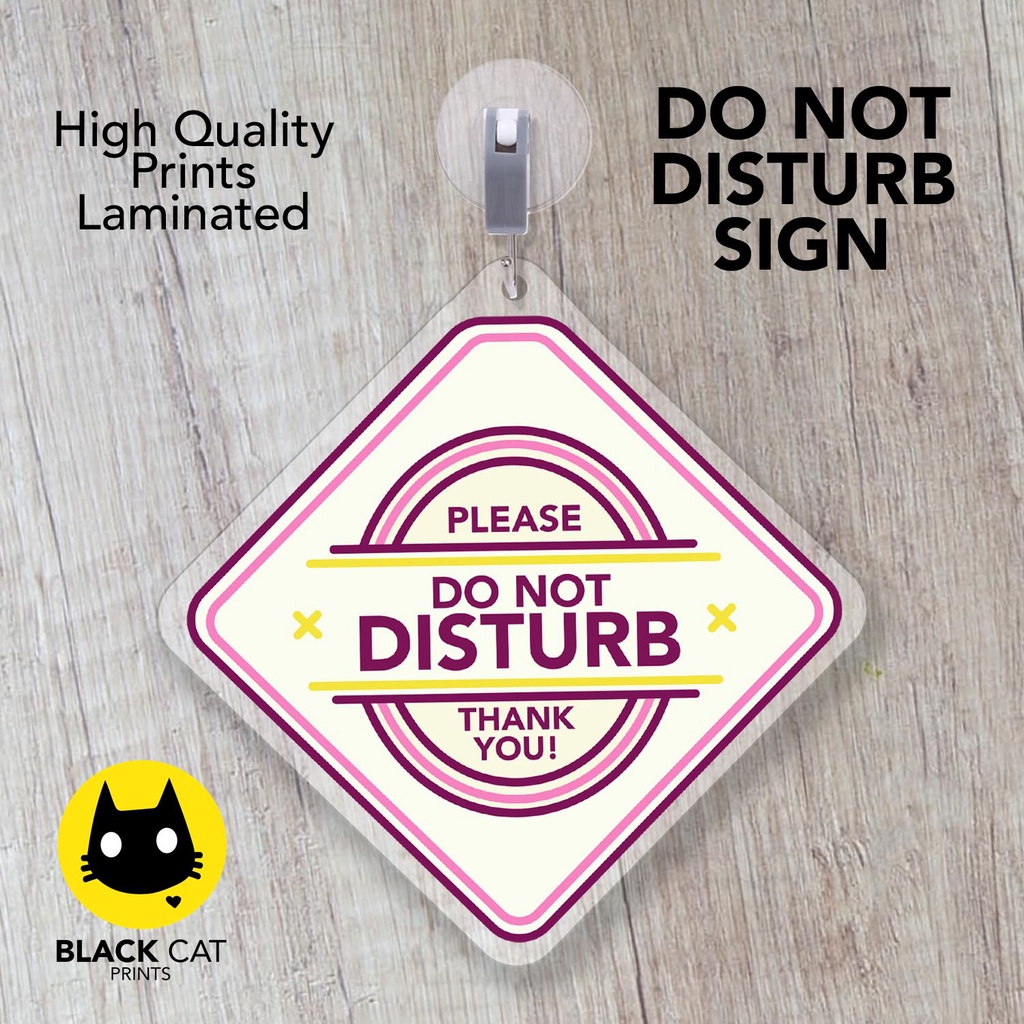 Do Not Disturb Sign | Laminated Signage | Sign Board | Shopee Malaysia