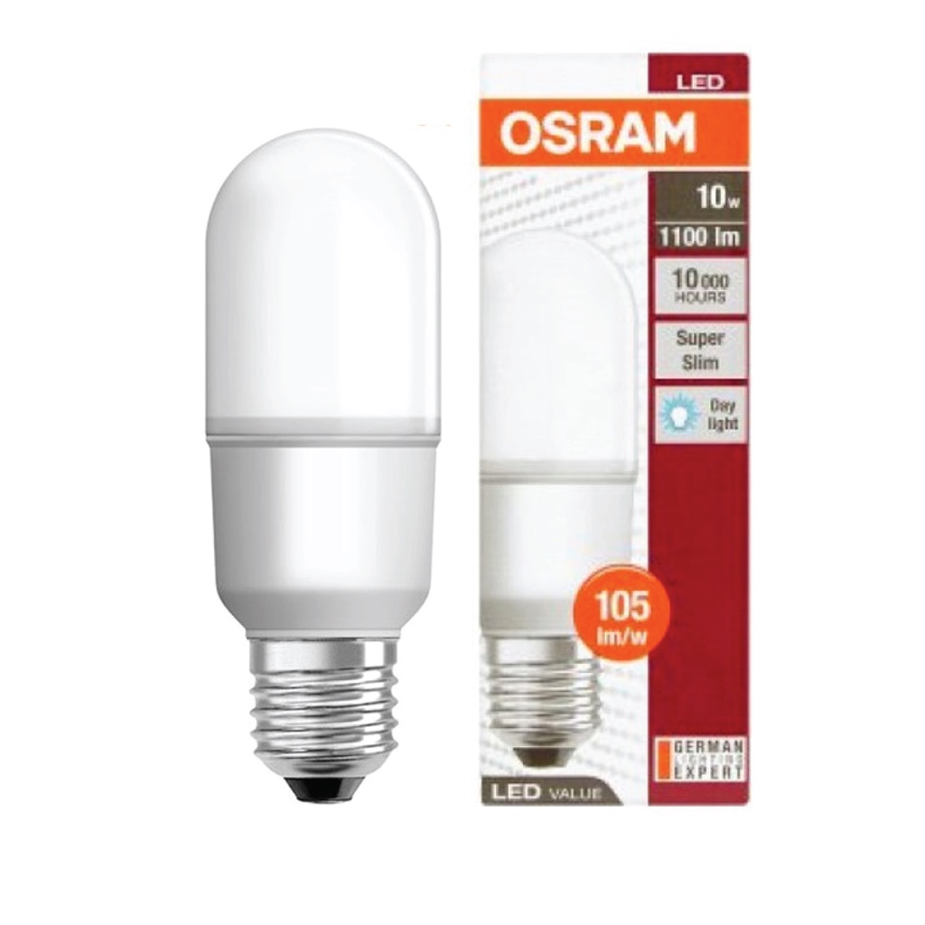 Osram LED Stick 7W/10W/12W/15W E27 2700K, 4000K & 6500K | OSRAM 10W/12W PLC LEDVALUE STICK BULB ...