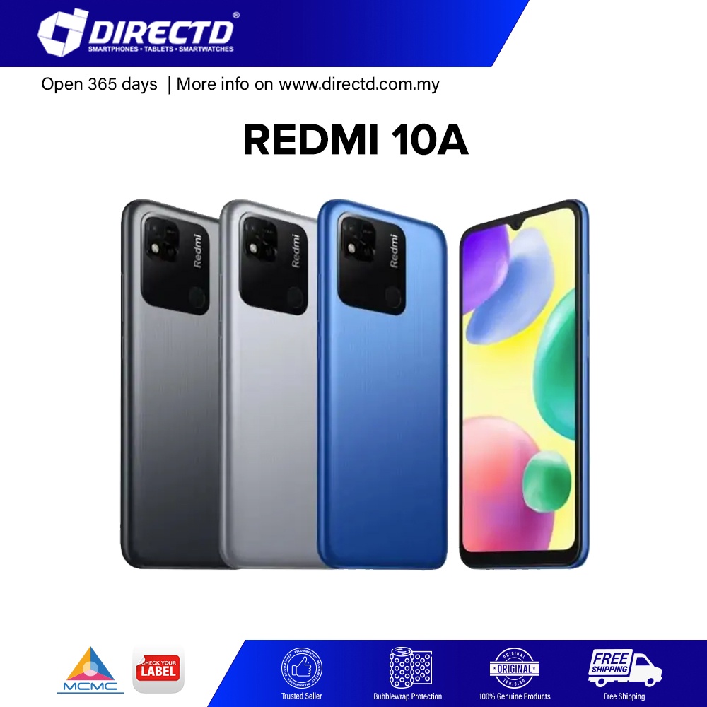 Xiaomi Redmi 10A (2GB/3GB/4GB RAM | 32GB/64GB/128GB ROM) | Shopee Malaysia