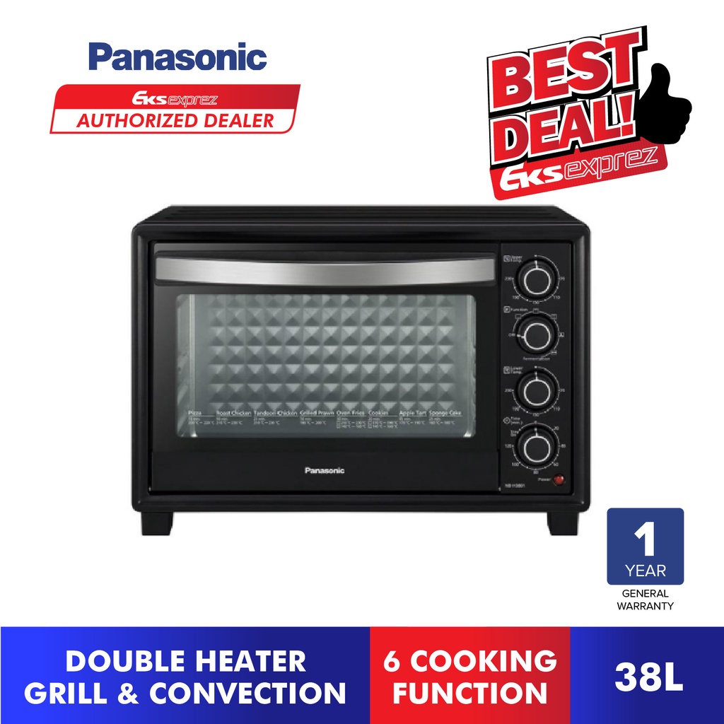 Panasonic Compact Electric Oven (38L) NB-H3801 / NB-H3801KSK (Double ...
