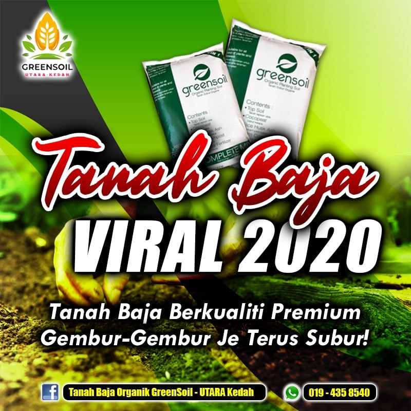 💥TANAH BAJA VIRAL GreenSoil 10kg Campuran Lengkap! 💥 | Shopee Malaysia