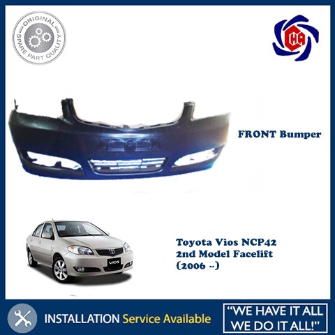 Toyota Vios NCP42 (2006 ~) 2nd Model Facelift Front Bumper (1pc ...