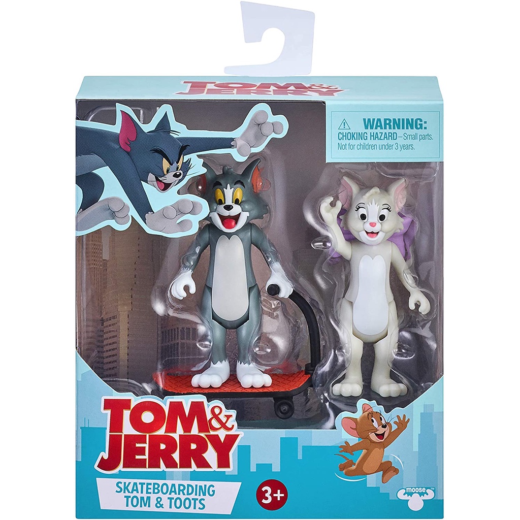 Boy and Girl Gift Toy Tom & Jerry Figure 2-Packs: Skateboarding Tom ...