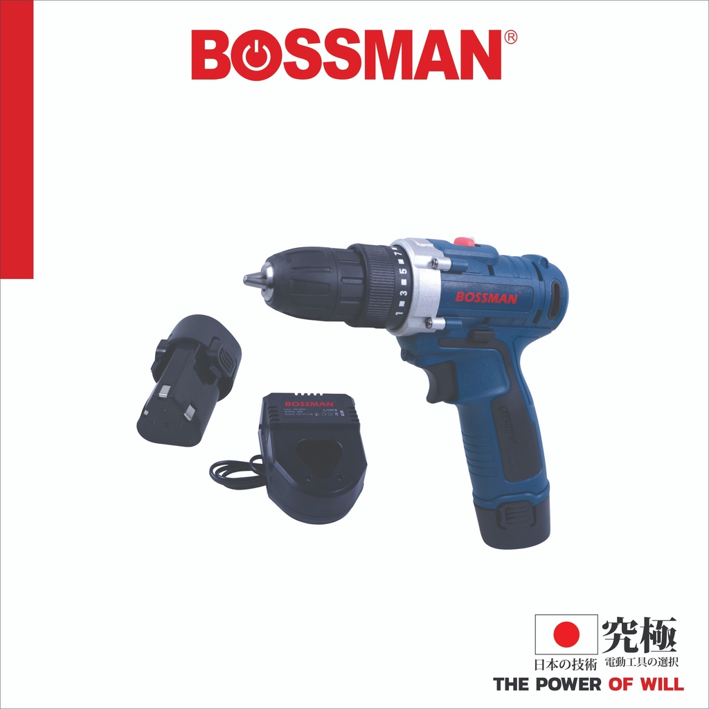 BOSSMAN - 12V Lithium-Ion Cordless Drill (Set Charg/Batt)(BWU128 ...