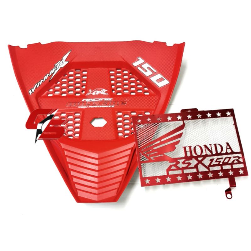 RSX 150 RSX150 WINNER X ENGINE COVER & COOLANT NET RADIATOR COVER ...