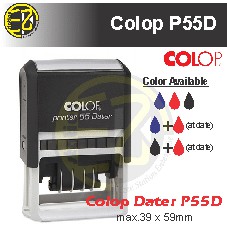 [Ezee Station] COLOP Printer P55D DATER Self Ink Rubber Stamp with Custom Rubber 日期印章 | Shopee ...