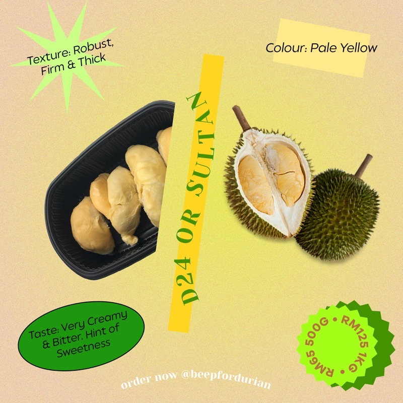 PREMIUM D24 DURIAN GRADE KLANG VALLEY ONLY (FRESH AND NOT FROZEN ...
