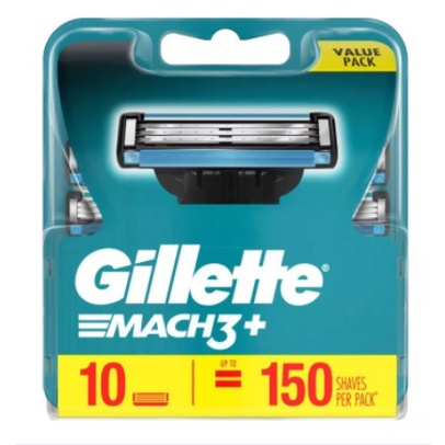 Gillette Mach3+ Mach3 Mach 3 Refill Razor Replacement Blade Cartridge ...