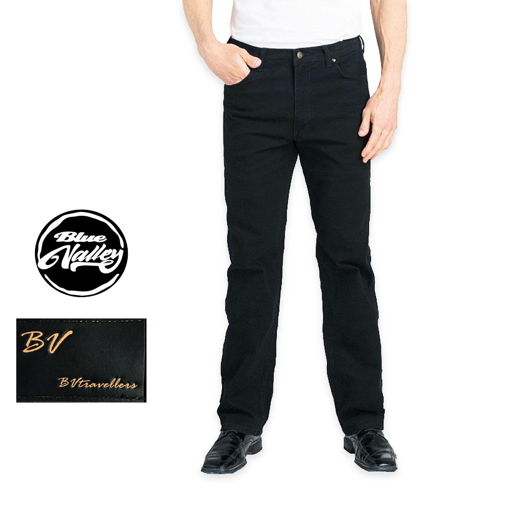 Original BV Travellers Straight Cut Jeans B11-JC103 (Black) | Shopee ...