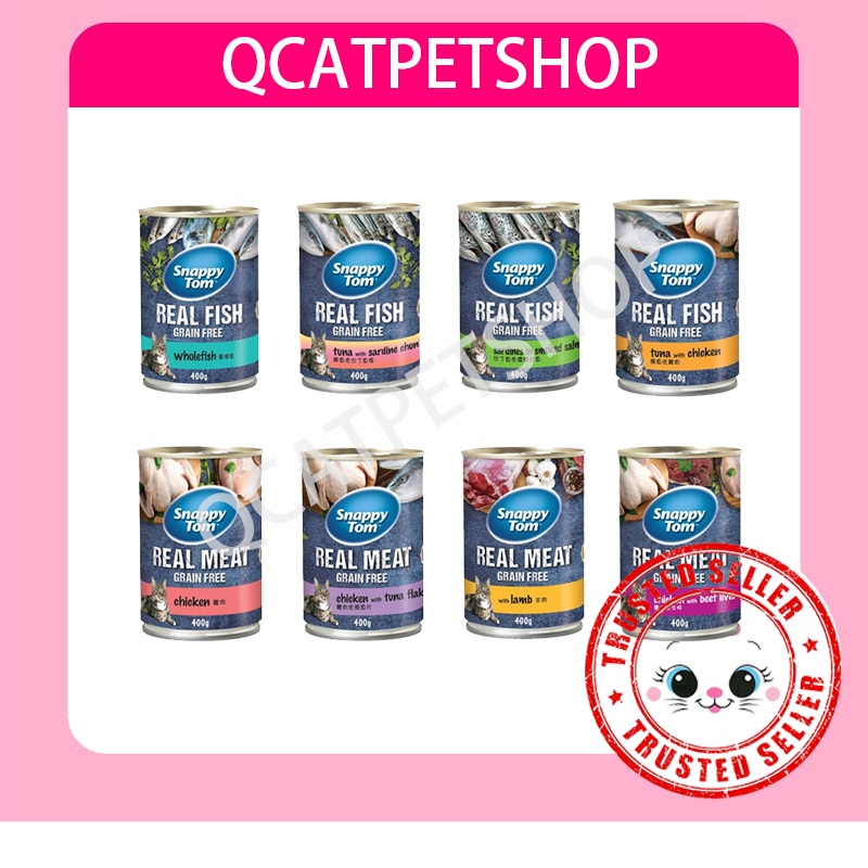 SNAPPY TOM CAN ADULT CAT FOOD ALL FLAVOUR 400G | Shopee Malaysia