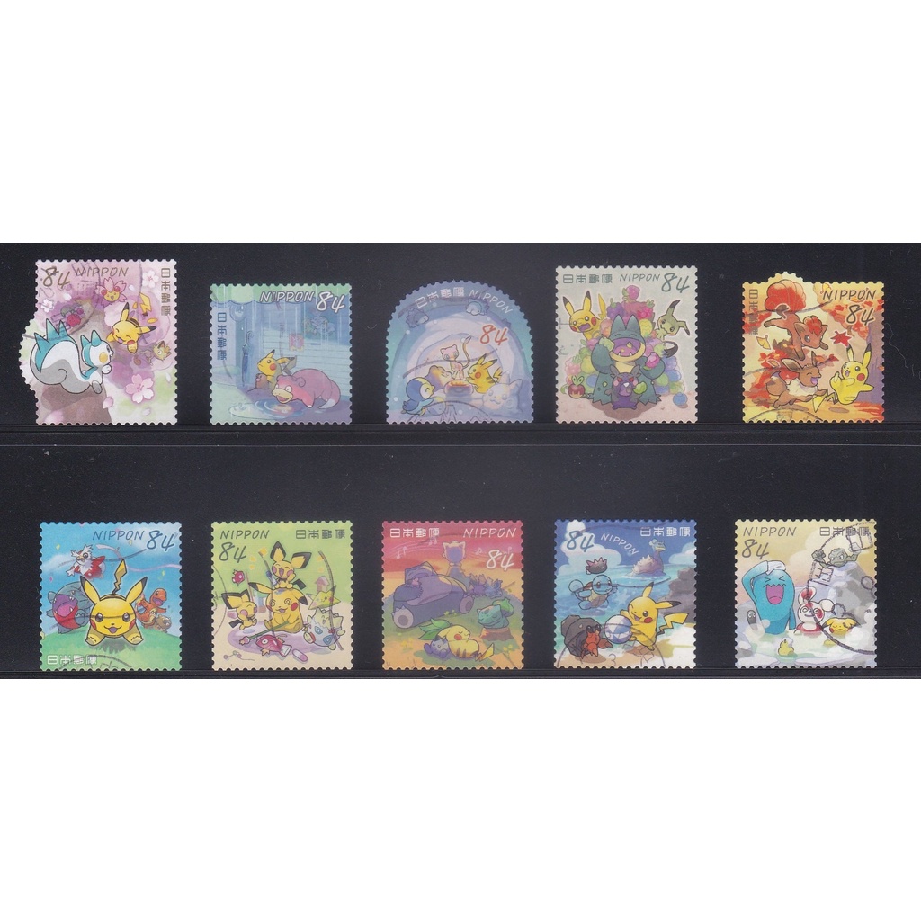 Japan 2021 G282 Pokémon stamps 10v USED | Shopee Malaysia