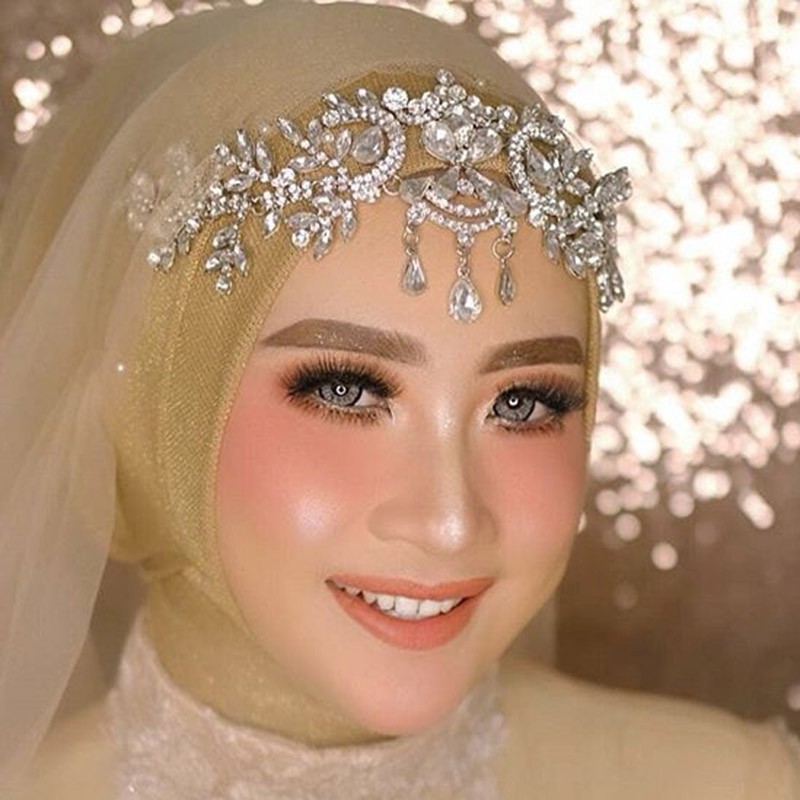 Crystal Frontlet Forehead Chain Wedding Bridal Headpiece Hair Accessory ...