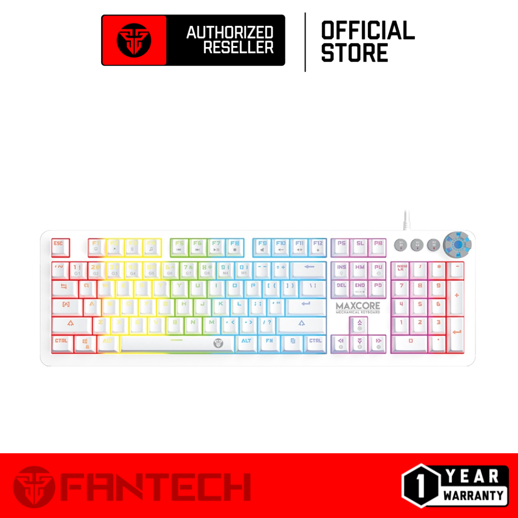Fantech MK852 White Space Edition RGB Mechanical Gaming Keyboard (Blue ...