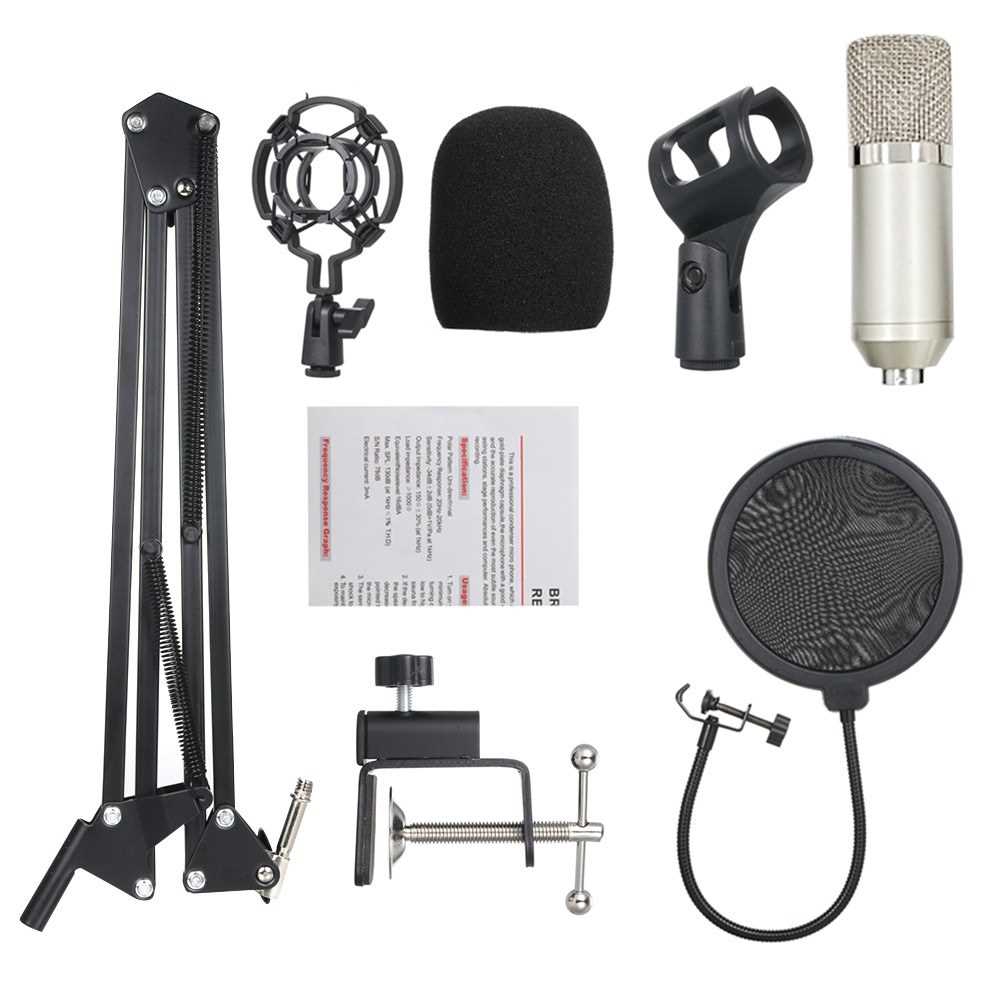 Professional BM700 Condenser Microphone Mic KTV Singing Studio ...