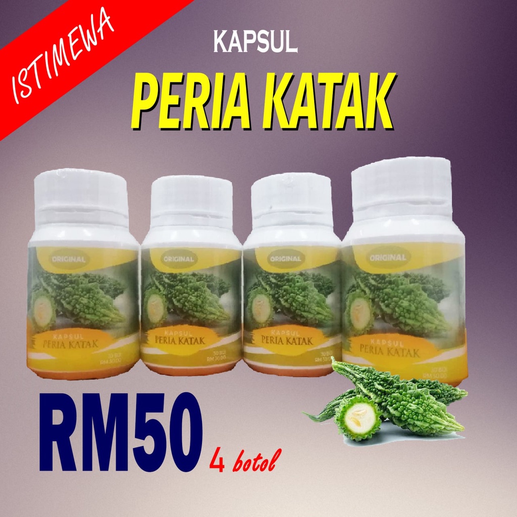 KAPSUL PERIA KATAK (4 BOTOL RM50) | Shopee Malaysia