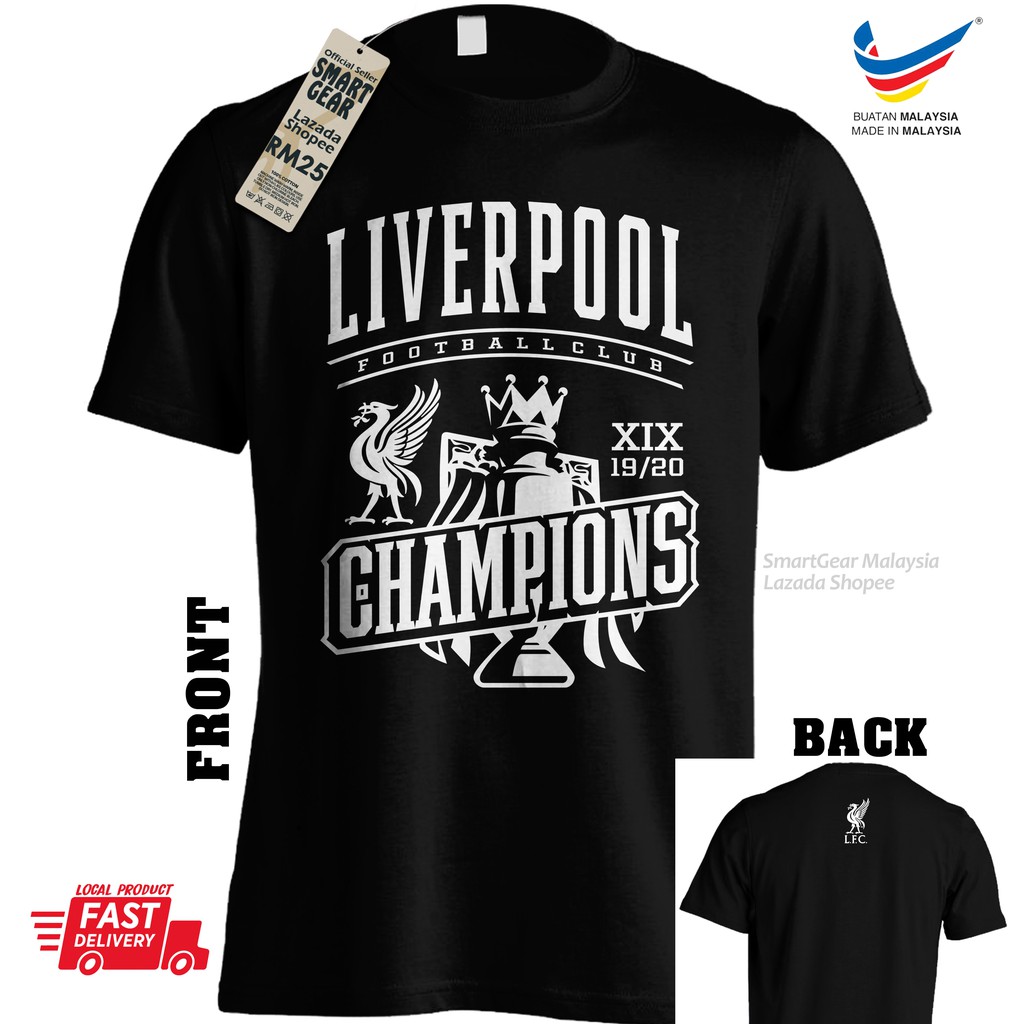 Liverpool FC Premier League Champions EPL 19 20 cotton Tshirt not ...